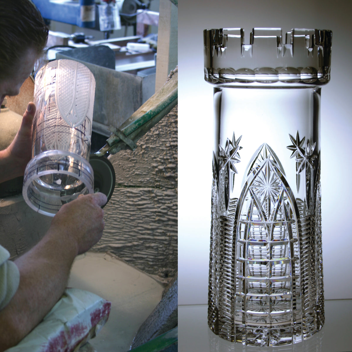 Gothic Castle Vase 12 inch – Kilkenny Crystal