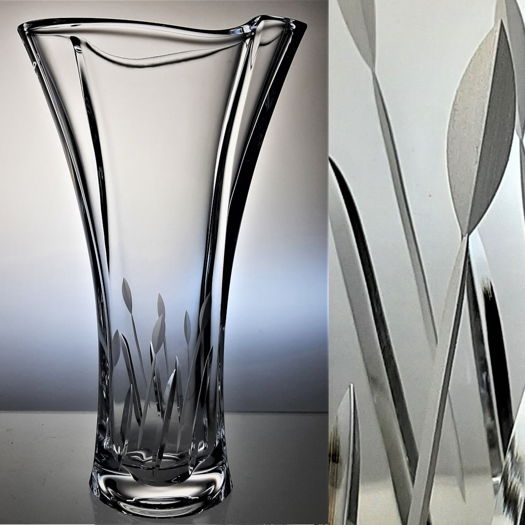 Flared Oval Vase 10-inch high – Kilkenny Crystal
